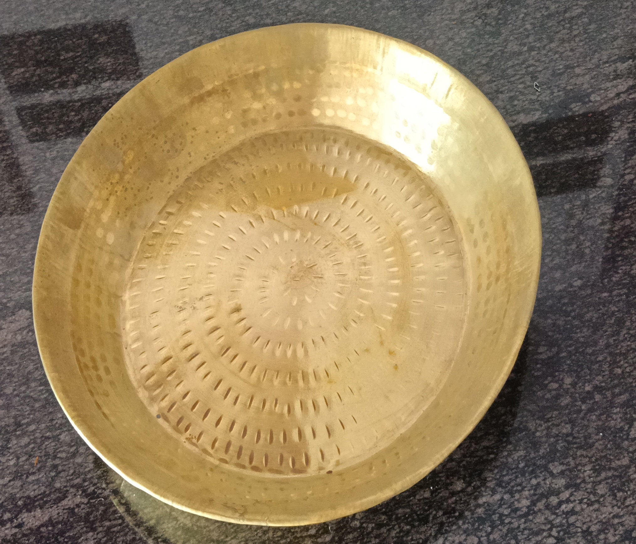 Handmade Parat Platter Brass Prant Serving Tray Traditional Kitchen ...