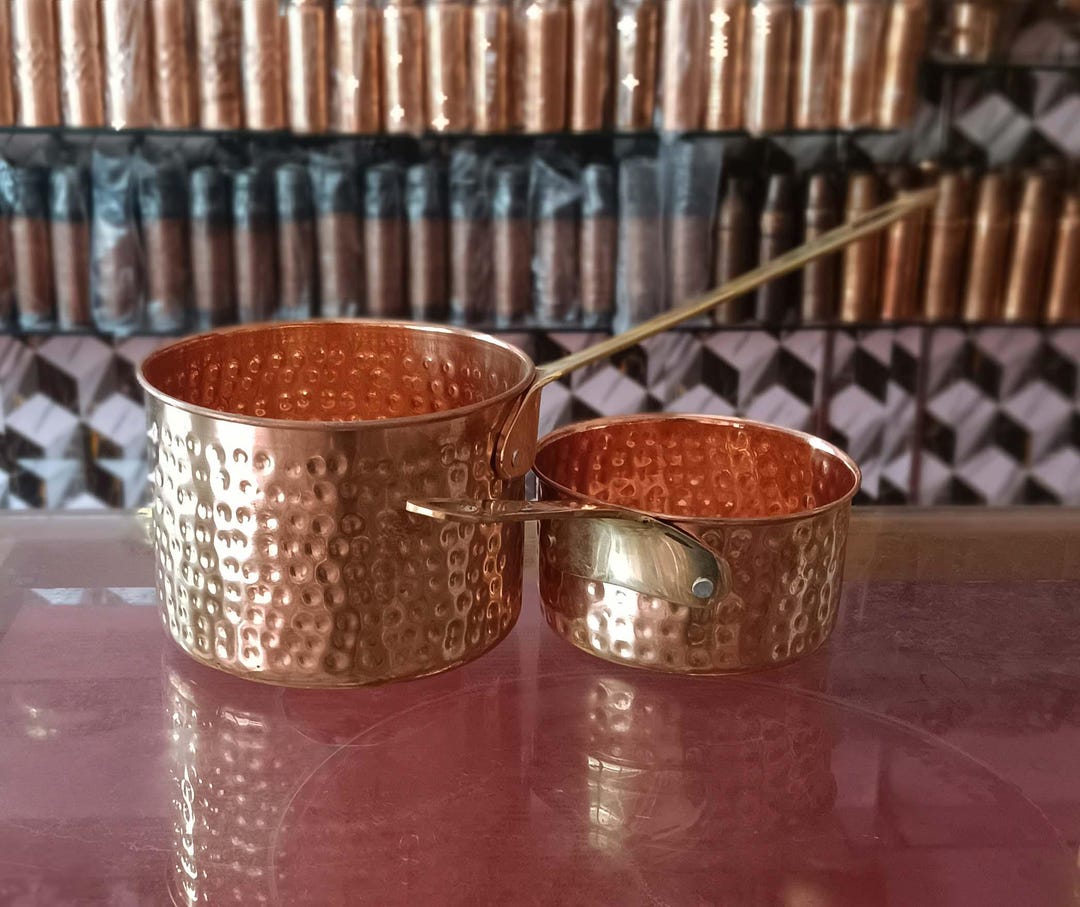 Pure Copper Serving Set Cookware Set With Serving Spoon Copper Sauce ...