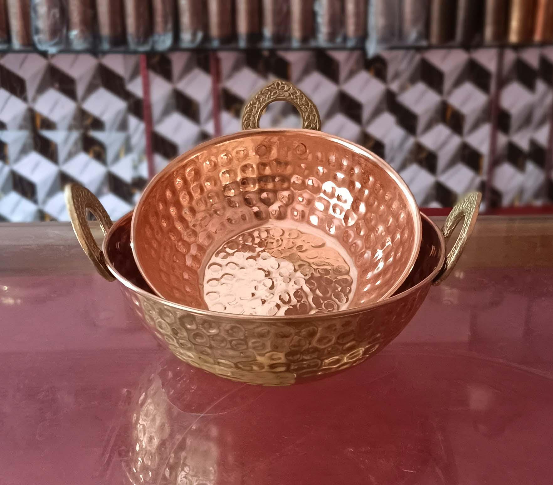 Pure Copper Serving Set Cookware Set With Serving Spoon Copper Sauce ...