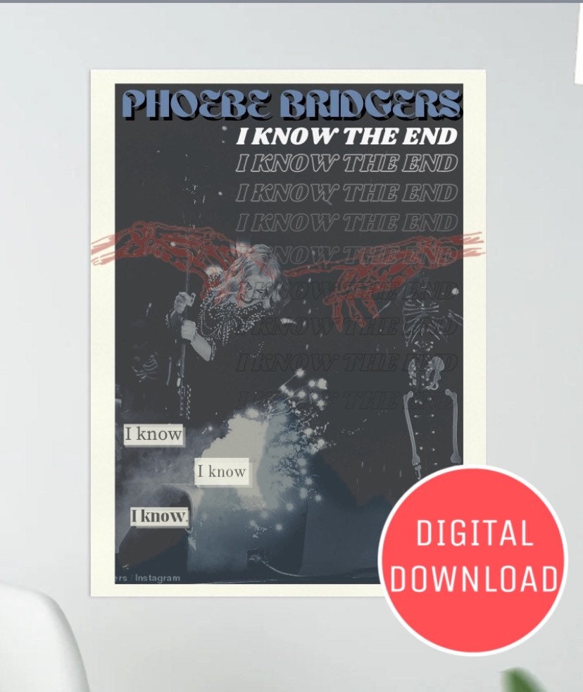 Phoebe Bridgers i Know the End Poster Art Print - Etsy