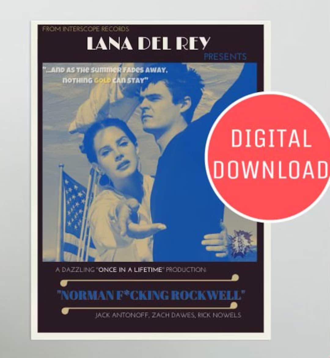 Lana Del Rey nfr Album Poster Art Print DIGITAL DOWNLOAD - Etsy