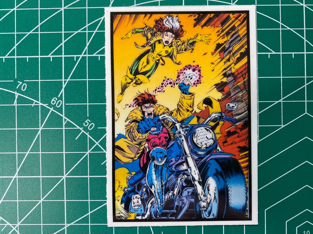 Xmen Gambit and Rogue Comic Book Sticker - Etsy