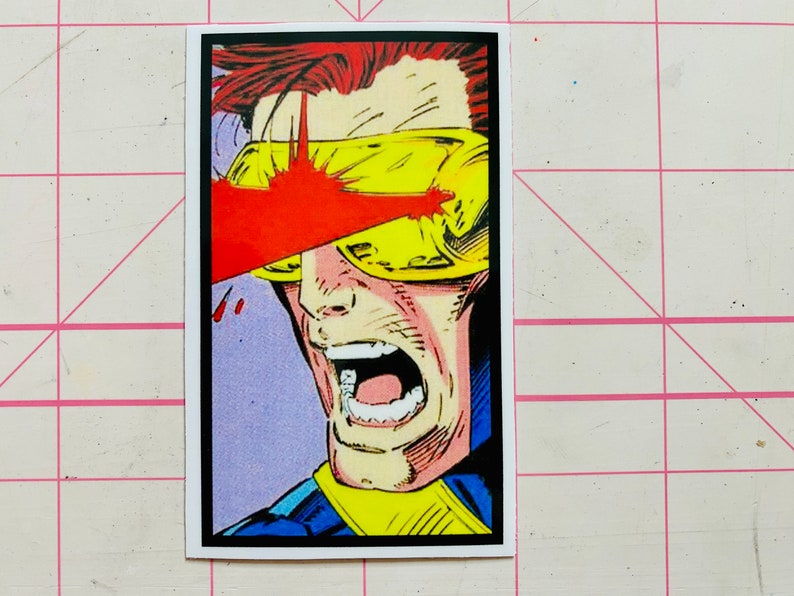 Xmen Cyclops Marvel Comicbook Panel Sticker - Etsy