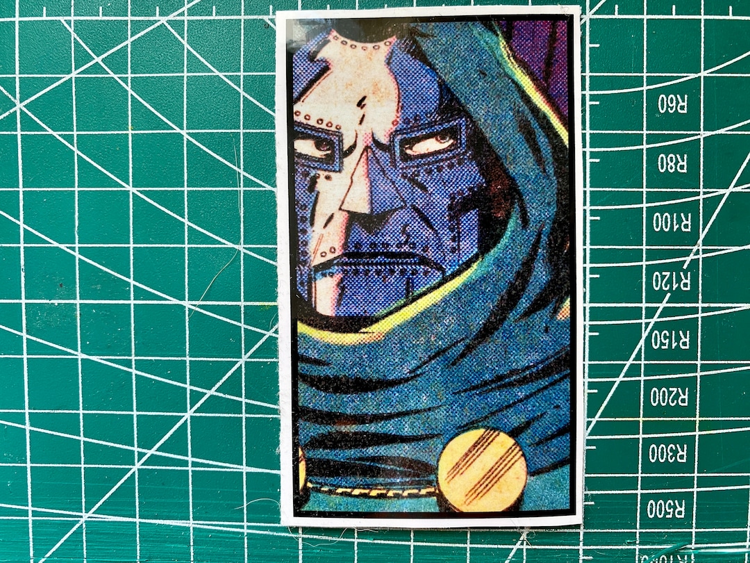 Marvel Dr Doom Side Eye Comicbook Sticker - Etsy