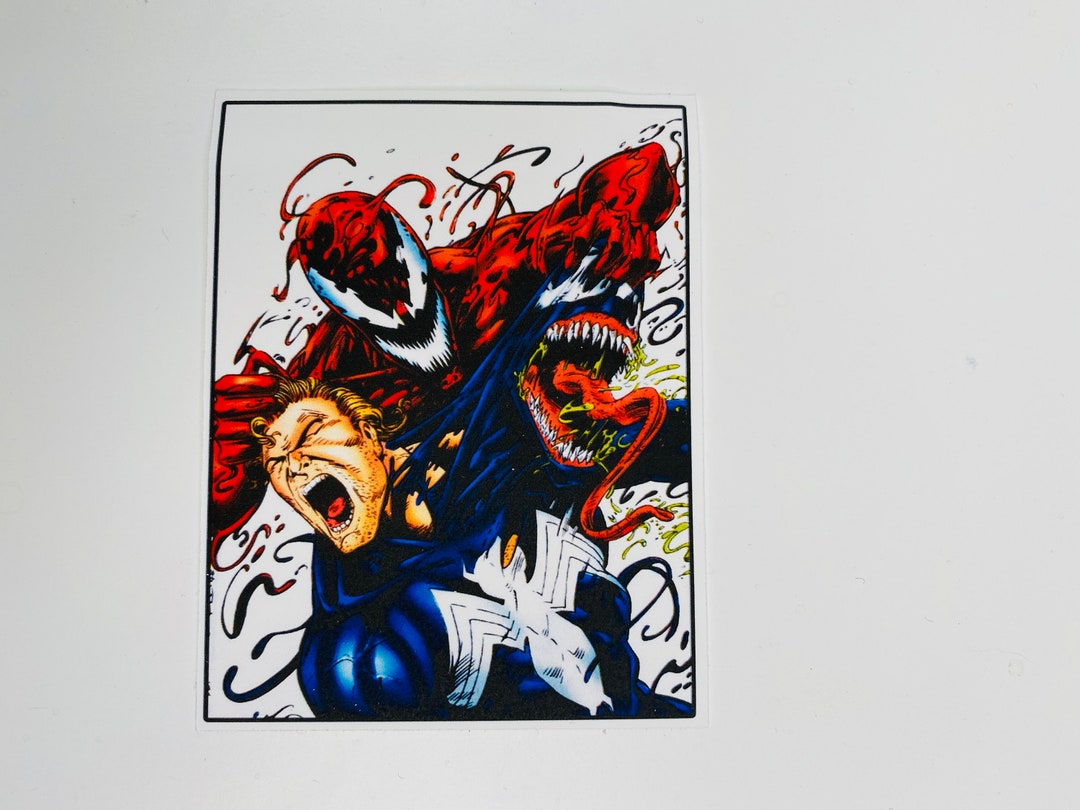 Marvel Carnage Vs Venom Comicbook Panel Sticker - Etsy
