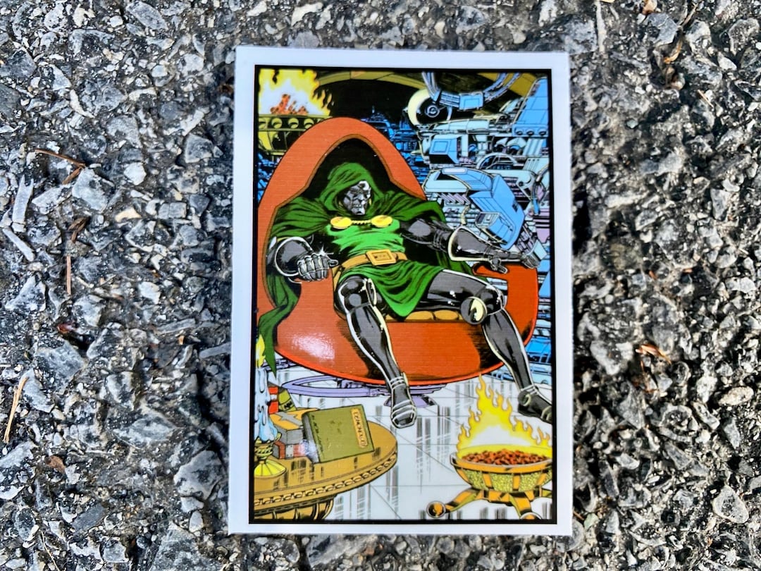 Dr. Doom Comic Panel Sticker - Fantastic Four Villain, UV Protected - Etsy