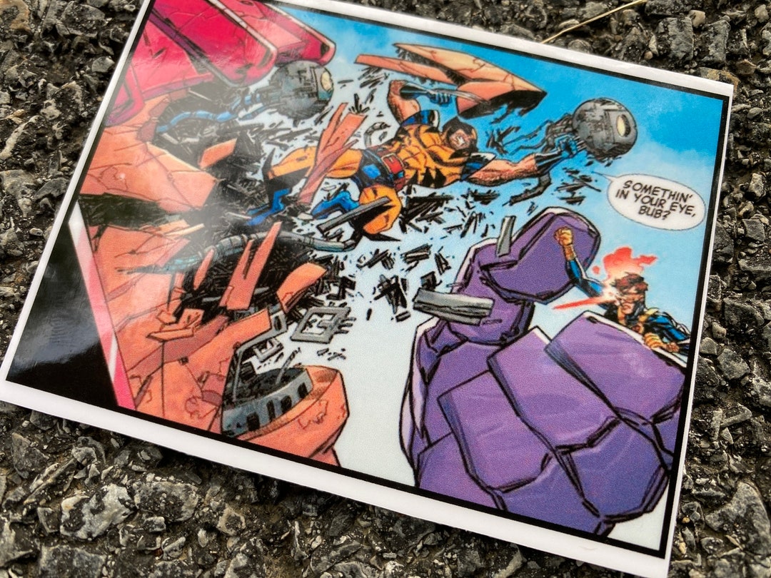 Wolverine Cyclops Comic Book Panel Sticker - Etsy