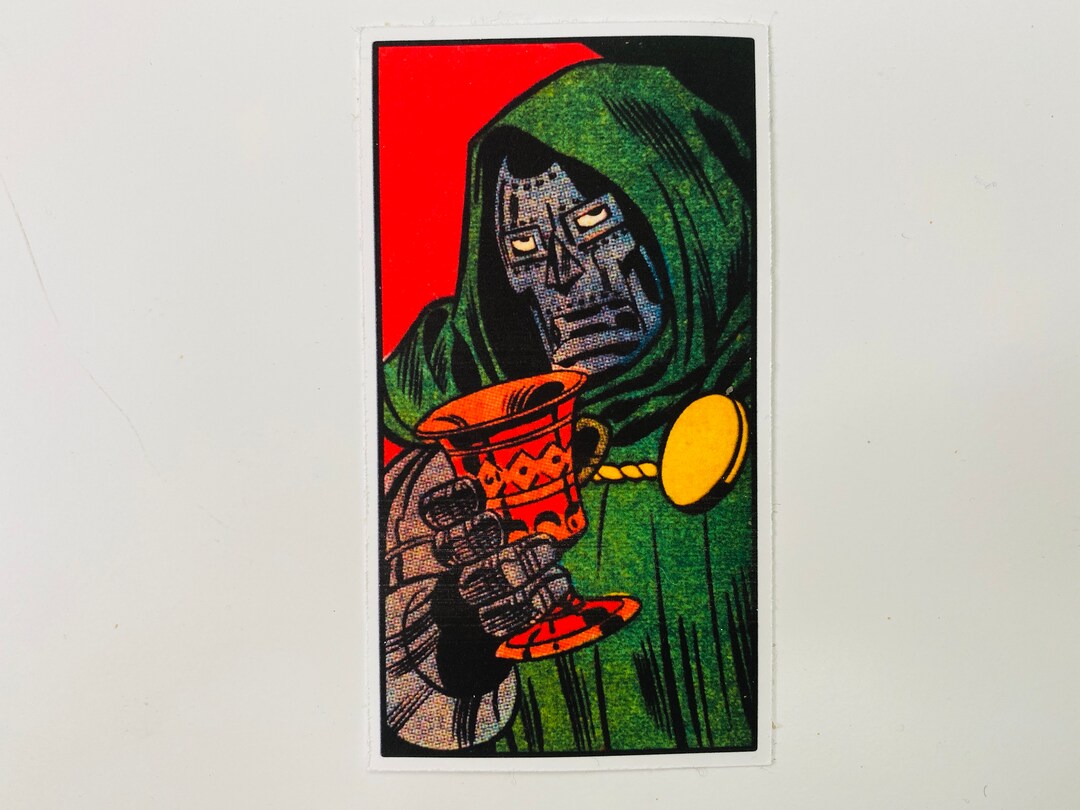 Marvel Dr Doom Comicbook Panel Sticker - Etsy