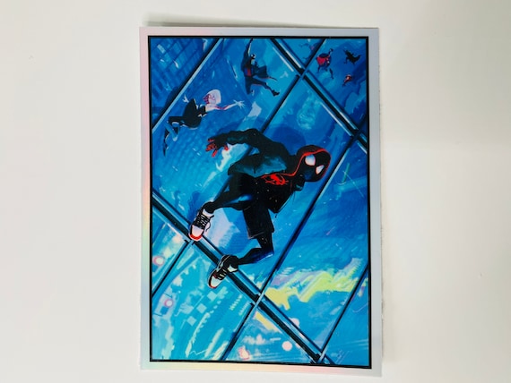 Holographic Miles Morales Spiderverse Hello Danger Sticker | Etsy