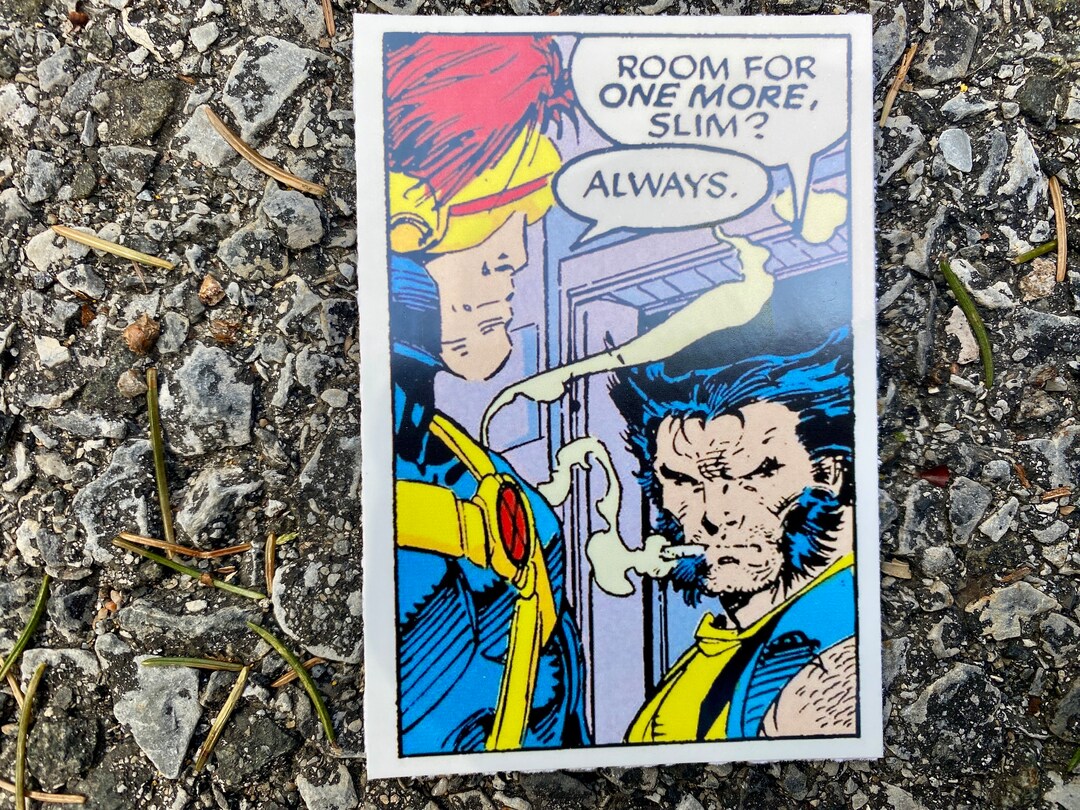 Xmen Cyclops Wolverine Marvel Comicbook Panel Sticker - Etsy