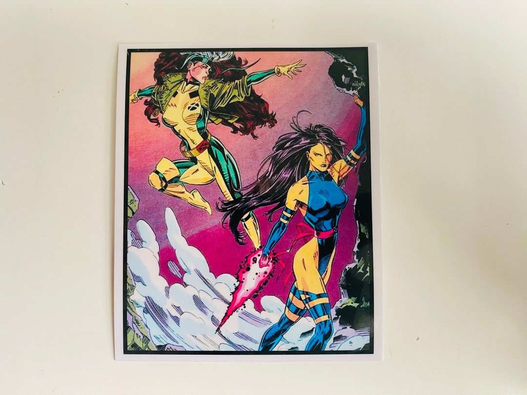 Rogue and Psylocke Comic Book Panel Sticker - Etsy