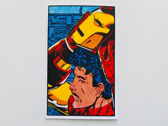 Marvel Ironman Tony Stark Comic Sticker | Etsy