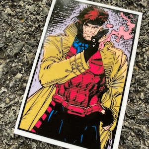 Gambit Comic Book Panel Sticker - Etsy