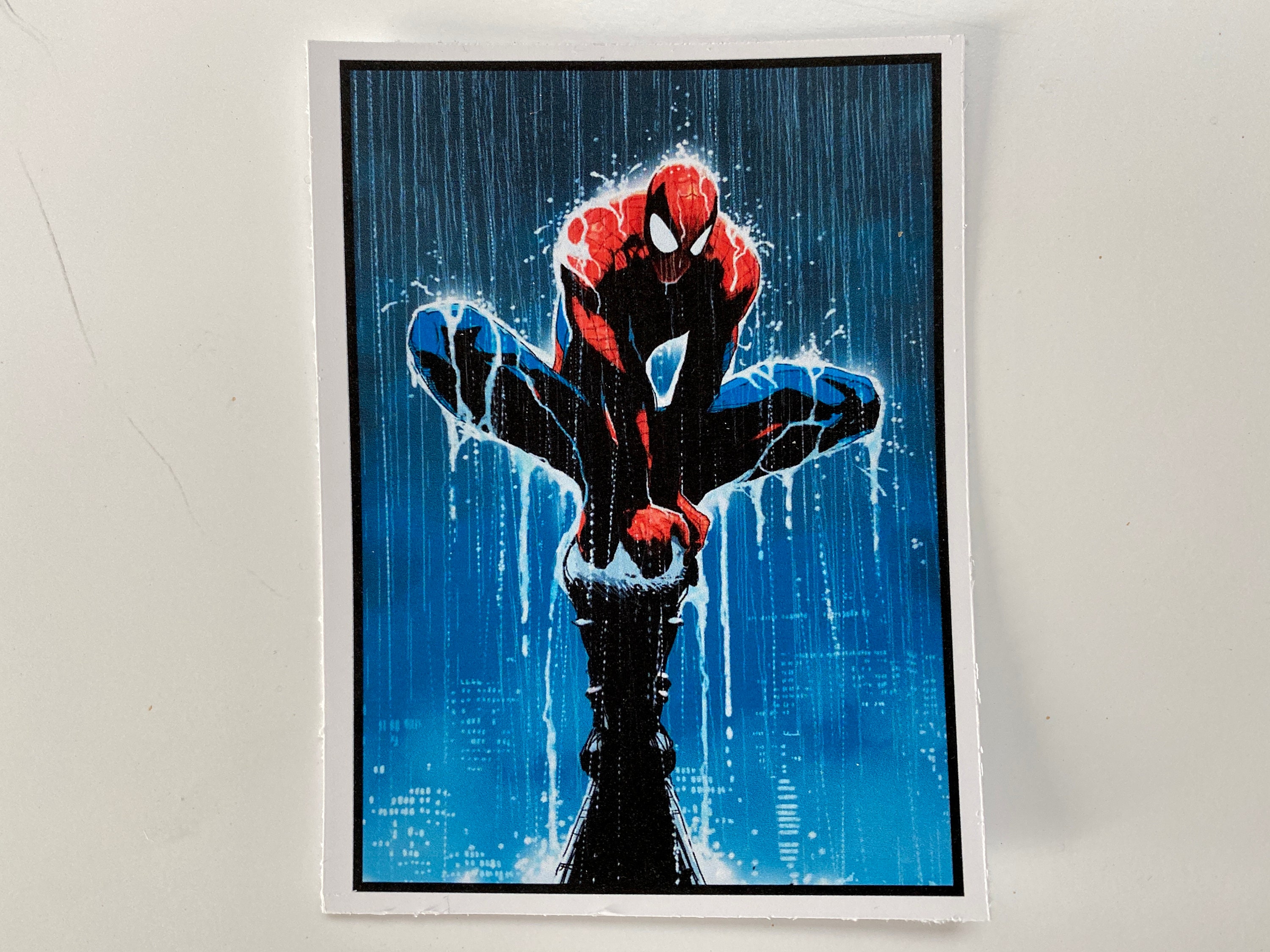 Marvel Spiderman Rooftop Pose Comic Sticker | Etsy