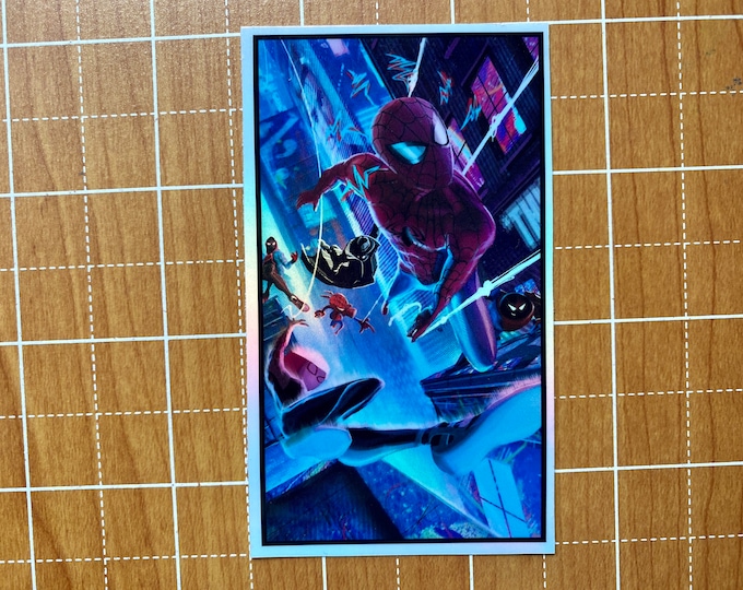Spiderverse Spiders Holographic Sticker - Etsy