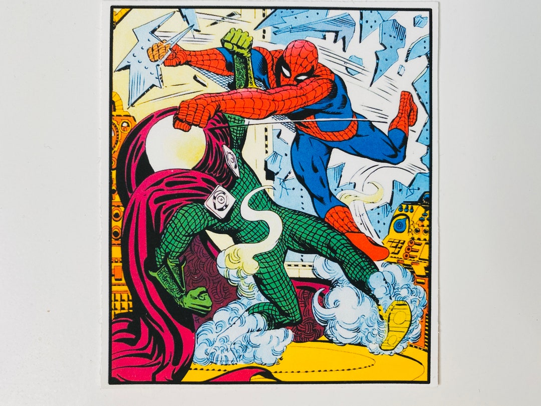 Marvel Spiderman Vs Mysterio Comicbook Panel Sticker - Etsy