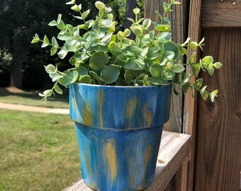 Flordia State Flower Pot Football Player/ Terra Cotta/ Hand Painted ...