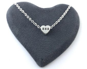 666 Silver Necklace - Etsy