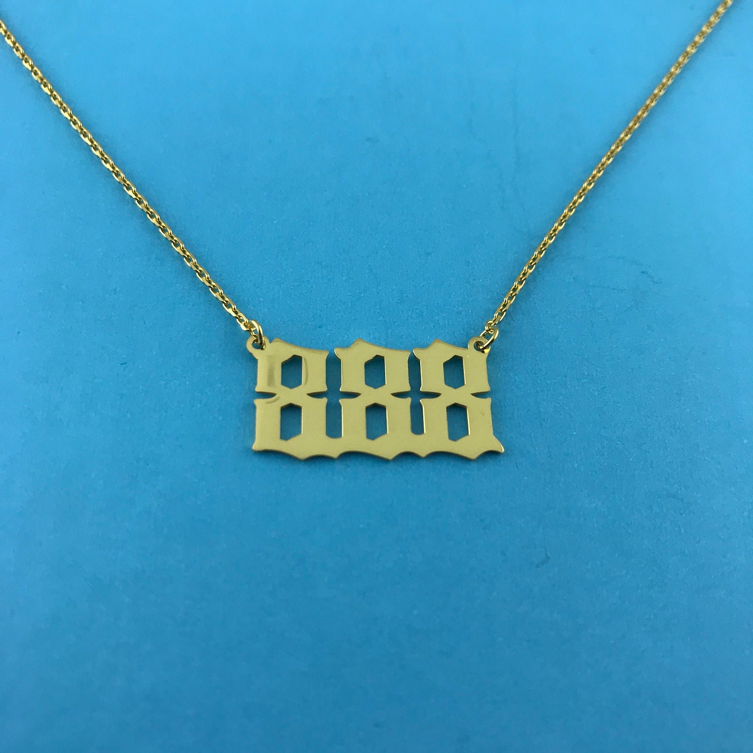 Angel Number Necklace Personalized Necklace 925 Sterling - Etsy