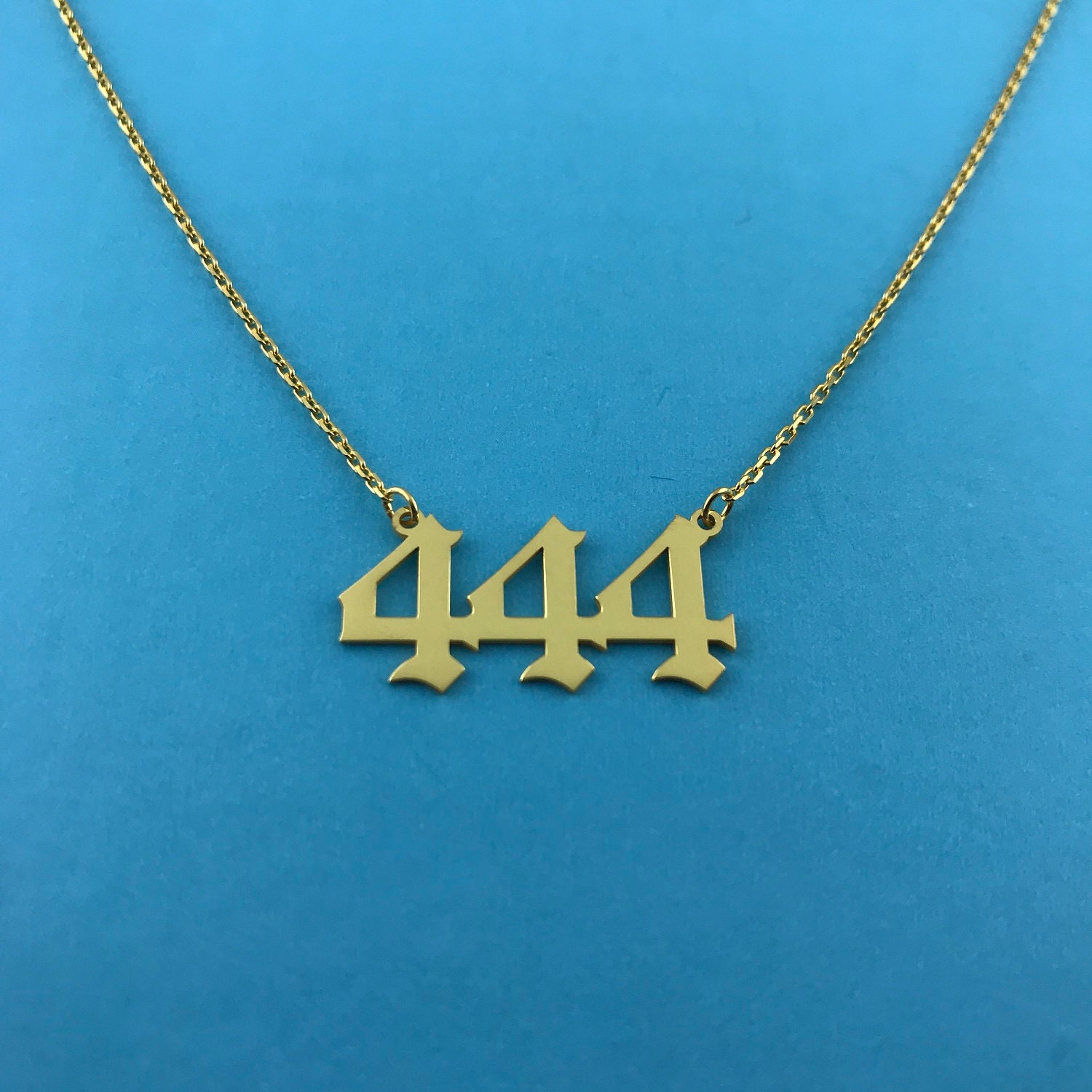 Angel Number Necklace Personalized Necklace 925 Sterling - Etsy