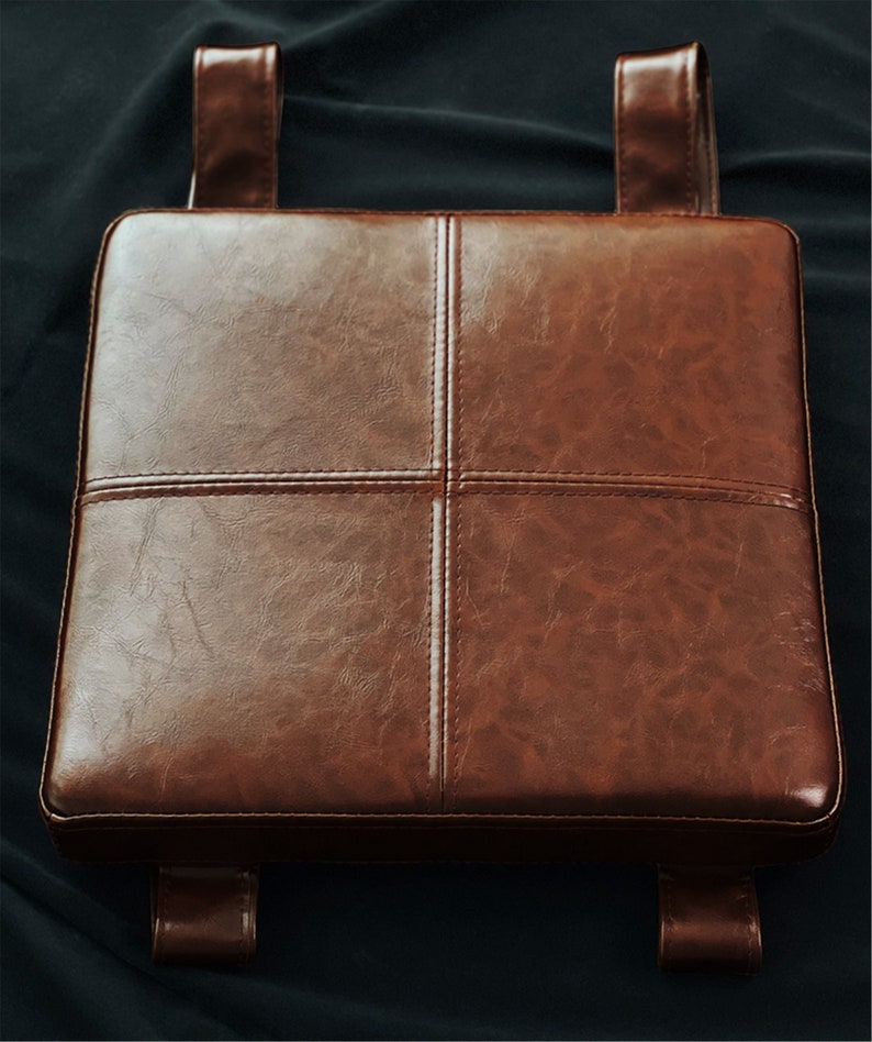 Personalize Leather Seat Bar Stoolcustom Made Square Leather - Etsy