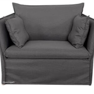 IKEA BACKSÄLEN Sofa Cover – Linen Blend, Cotton, and Leather - Etsy