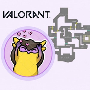Valorant Stream Map Cover Overlay - No Stream Hack | Cute Kawaii Altego ...