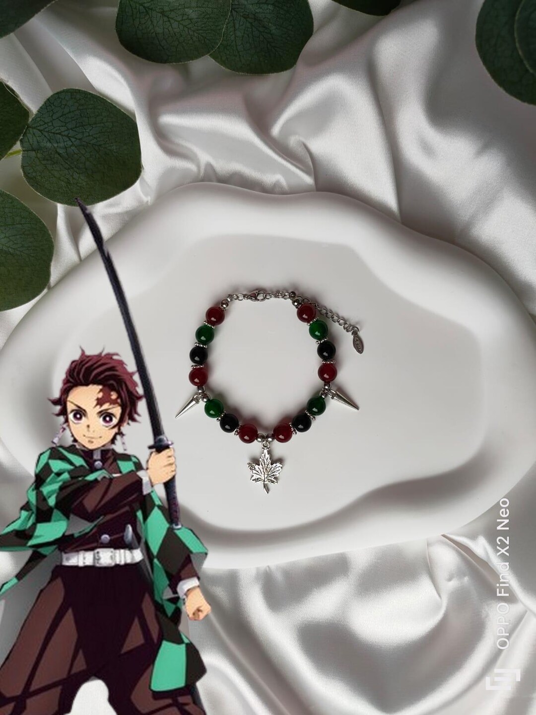 Tanjiro Demon Slayer Bracelet - Etsy