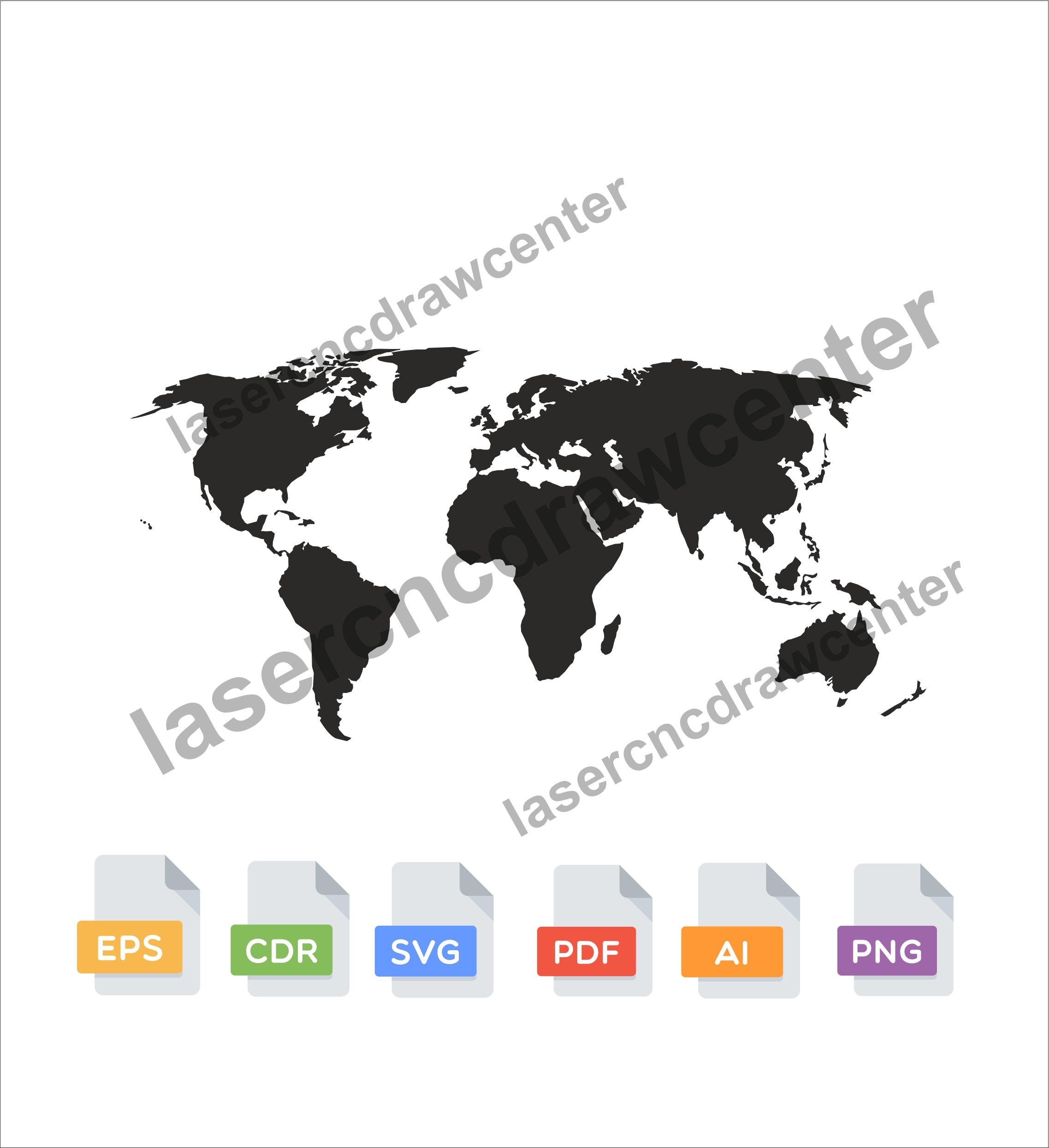 World Map Svg,world Map Vectorel,world Map Eps,world Map Pdf,world Map ...
