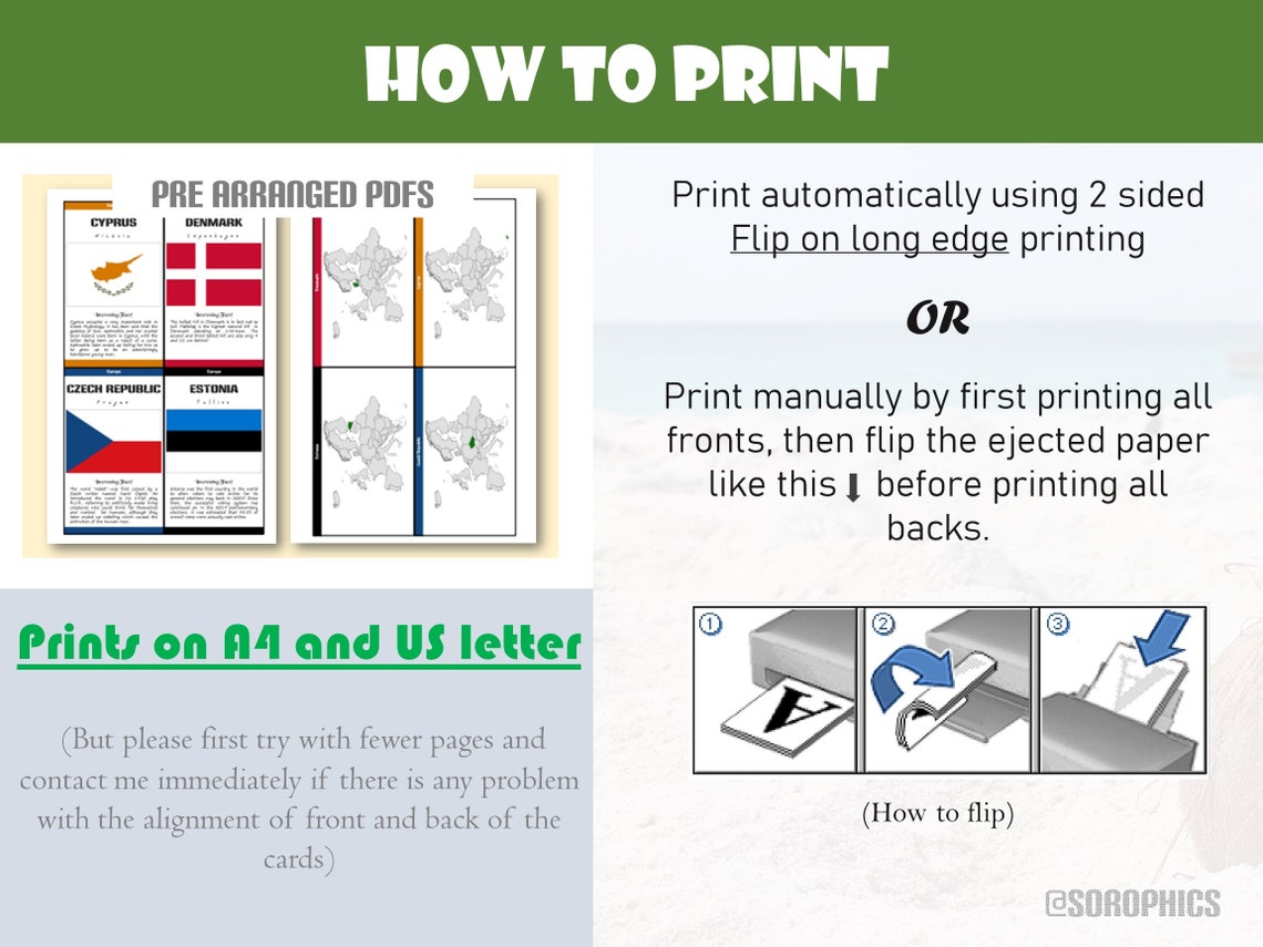 World Map With Countries, Country Flashcard, Country Flag Flashcard ...