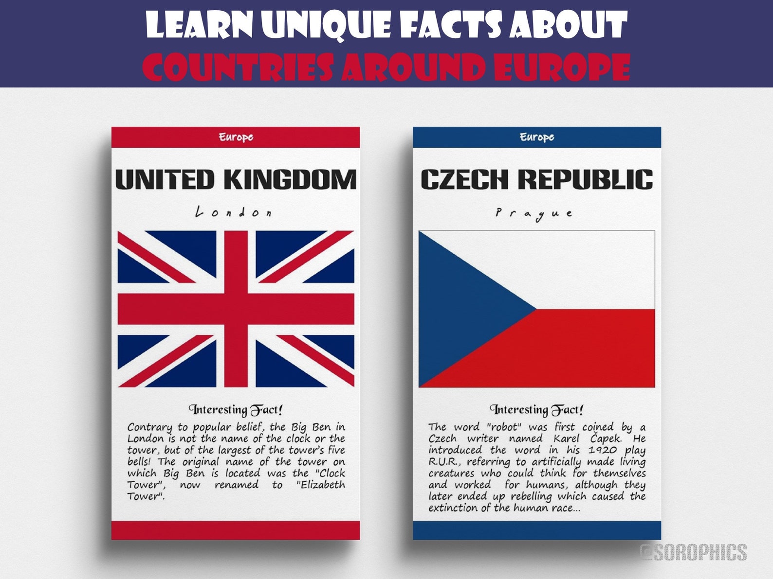 World Map With Countries, Country Flashcard, Country Flag Flashcard ...