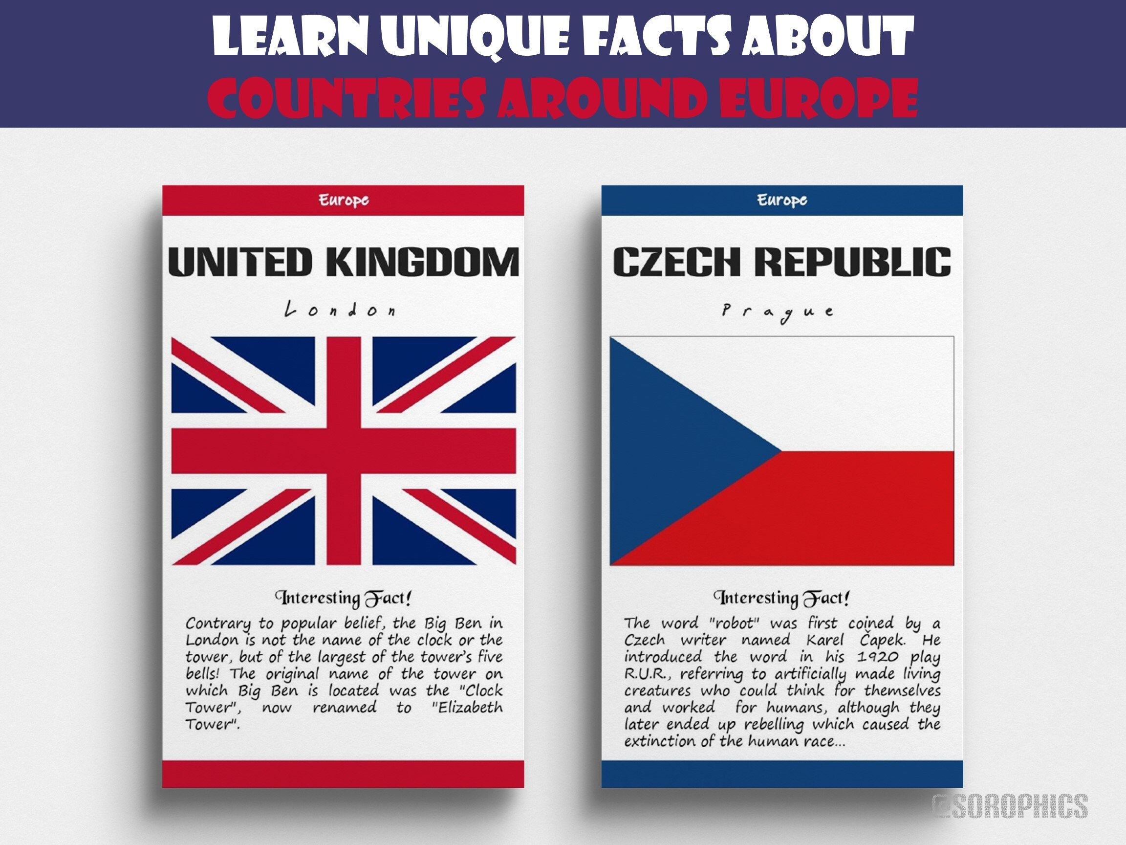 World Map With Countries, Country Flashcard, Country Flag Flashcard ...