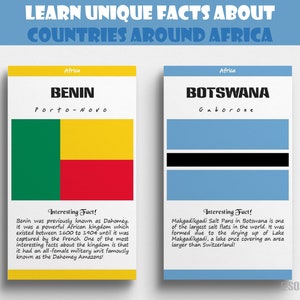 Country Flashcard, Country Flag Flashcard, Printable Map and Flag of ...