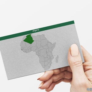 Country Flashcard, Country Flag Flashcard, Printable Map and Flag of ...