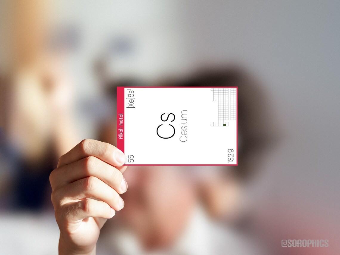 Periodic Table Flashcard, Chemistry Flash Cards, Periodic Table of ...