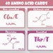 Organic Chemistry Flashcards, Printable Chemistry Flashcards, Amino ...