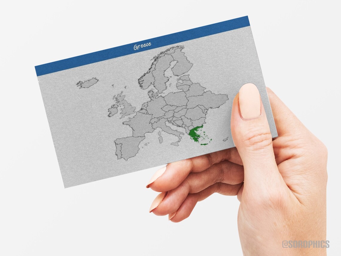 World Map With Countries, Country Flashcard, Country Flag Flashcard ...