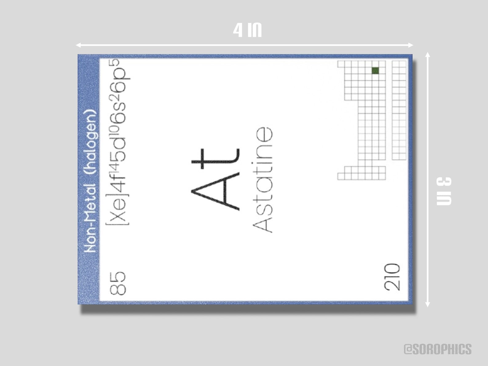 Periodic Table Flashcard, Chemistry Flash Cards, Periodic Table of ...