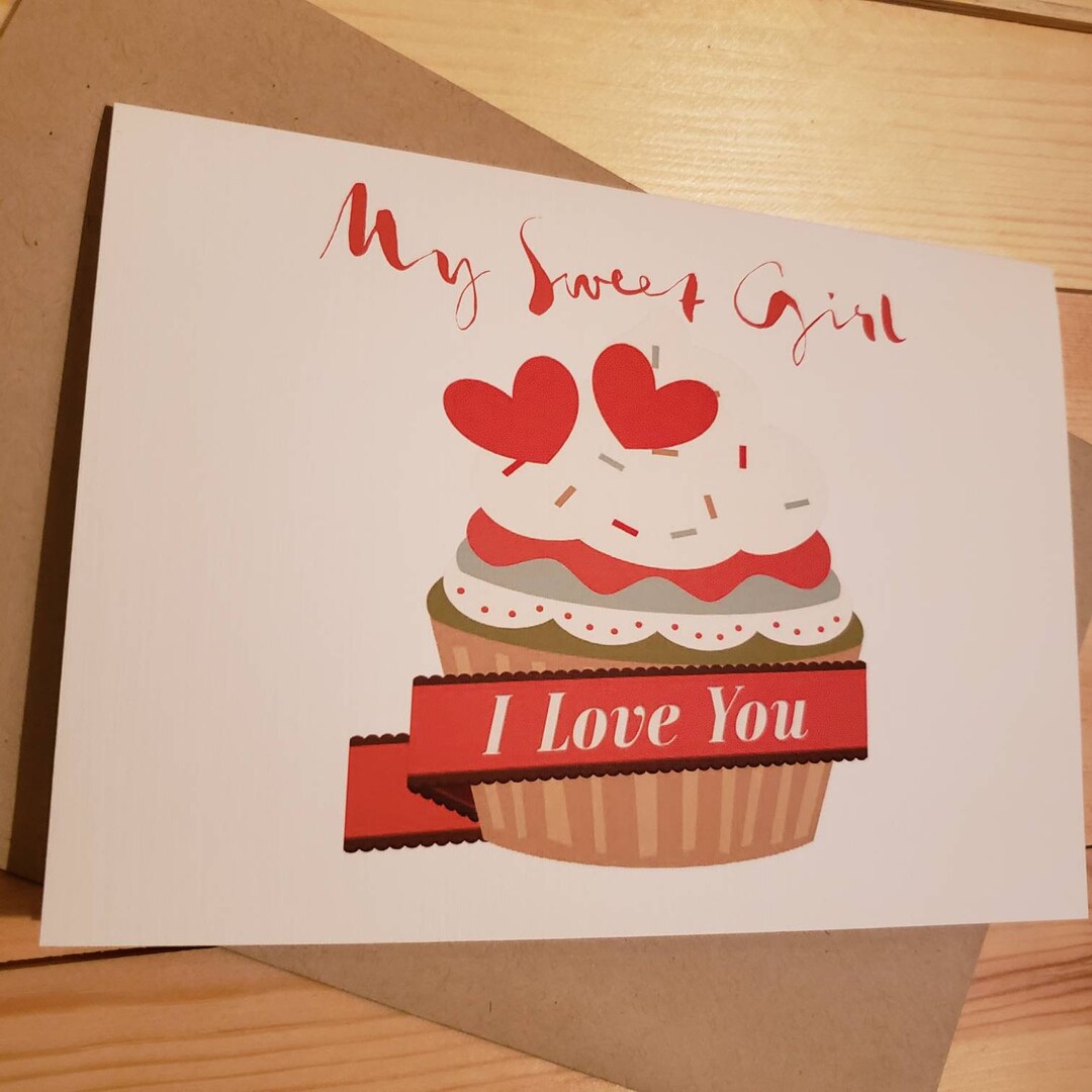 Sweet Girl Birthday Day Card - Etsy