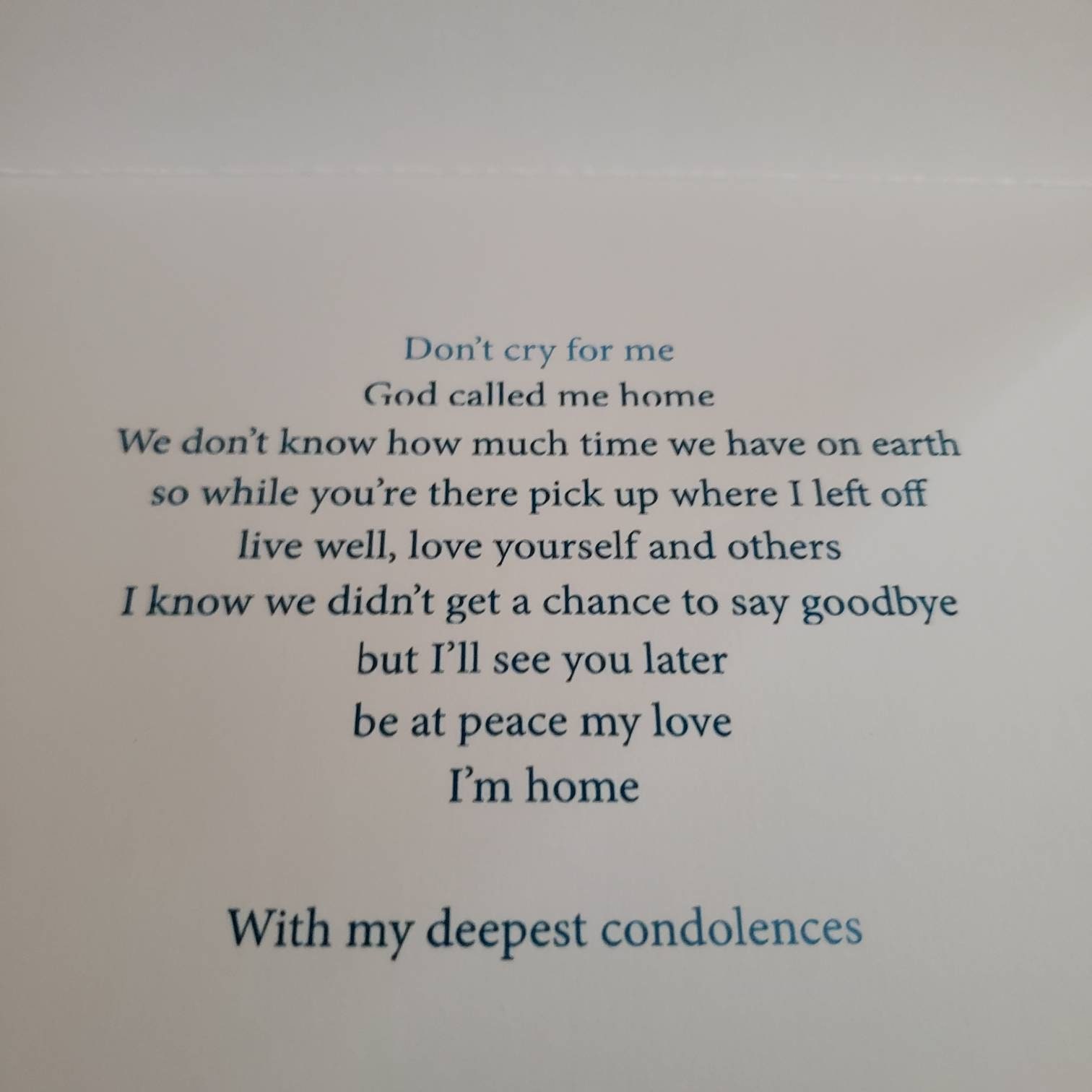 God Called Me Home Sympathy Card - Etsy