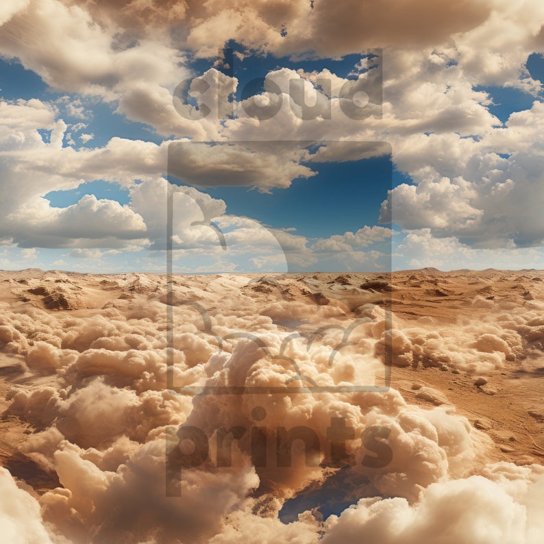 Desert Clouds Seamless Digital Paper Pack, Instant Download - Etsy