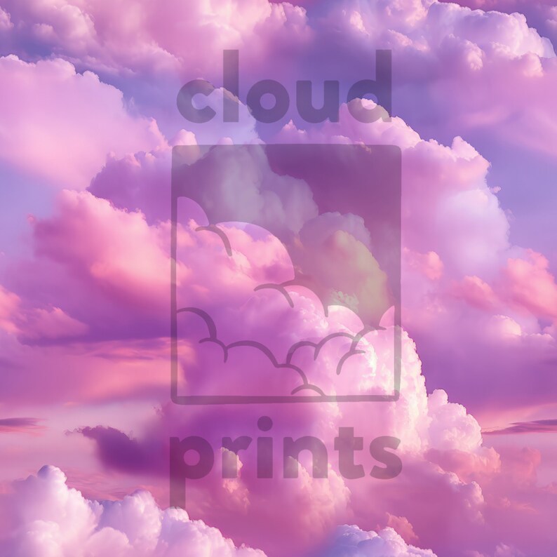 Pastel Clouds Digital Paper Seamless Patterns Muted - Etsy