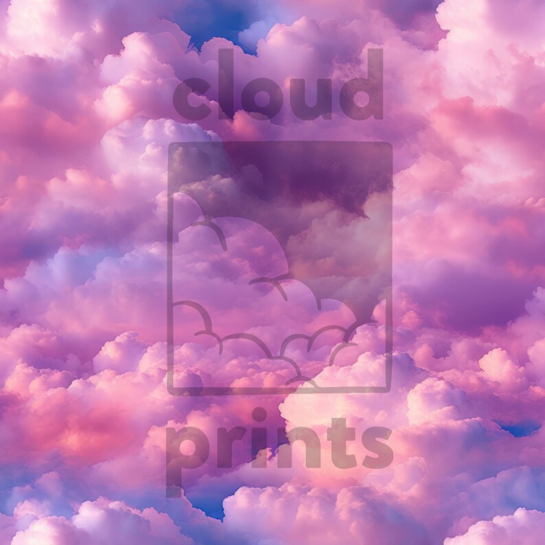 Pastel Clouds Digital Paper Seamless Patterns Muted - Etsy