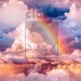 Rainbow Clouds Digital Paper, Seamless Patterns, Commercial Use ...