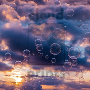 Bubble Clouds Seamless Digital Paper Pack, Instant Download - Etsy