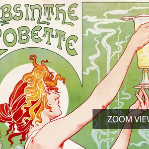 Absinthe Robette Poster, Vintage Advertising, French Retro Art, Art ...