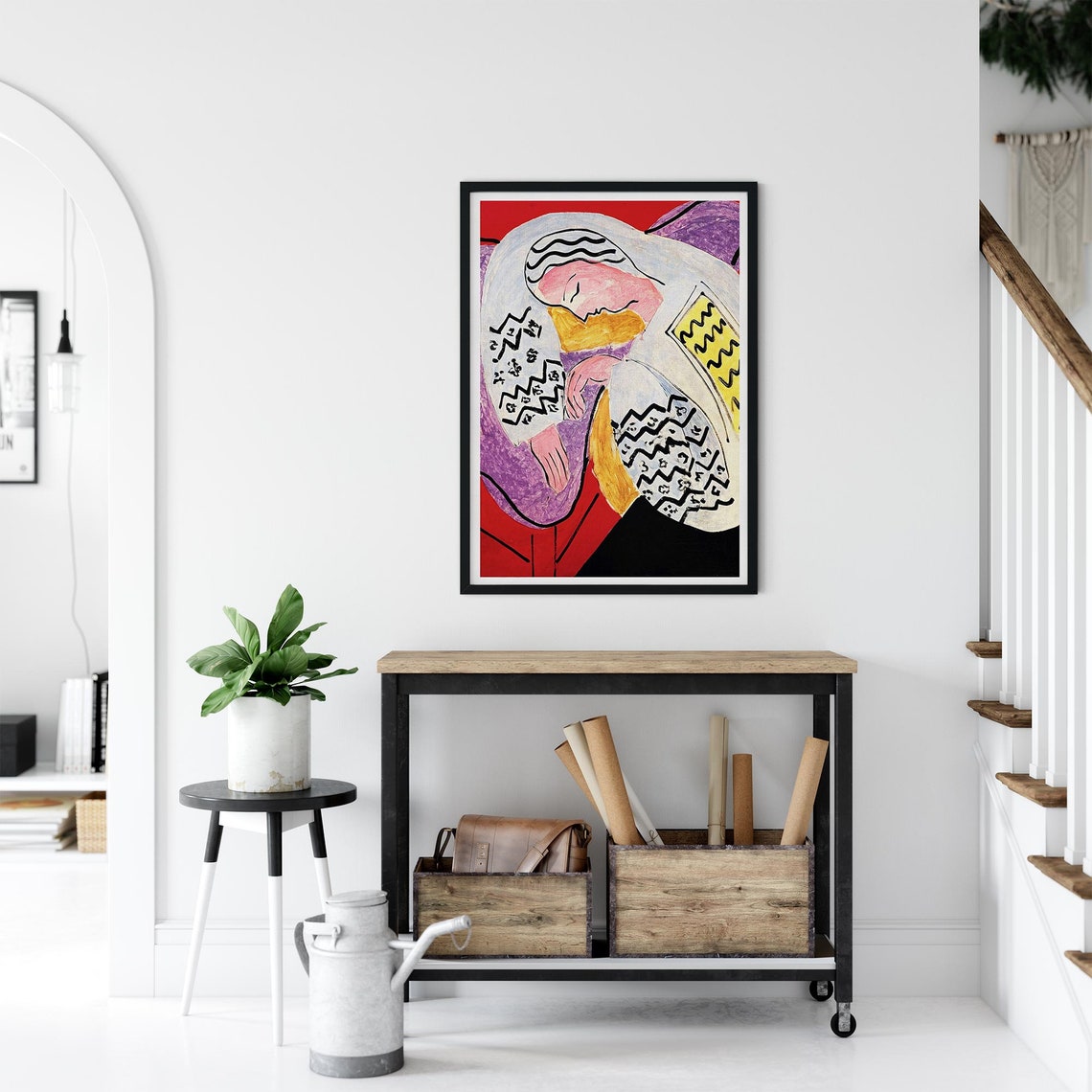 Henri Matisse the Dream Art Print, Exhibition Poster, Abstract Portrait ...