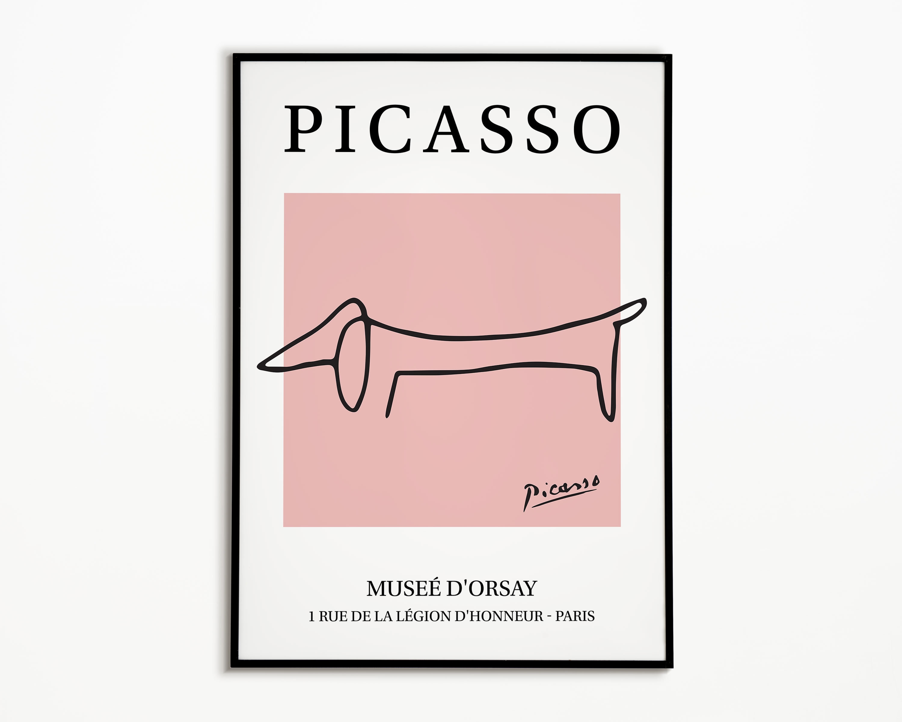 Picasso Line Art Posters the Dog the Dachshund Line - Etsy UK