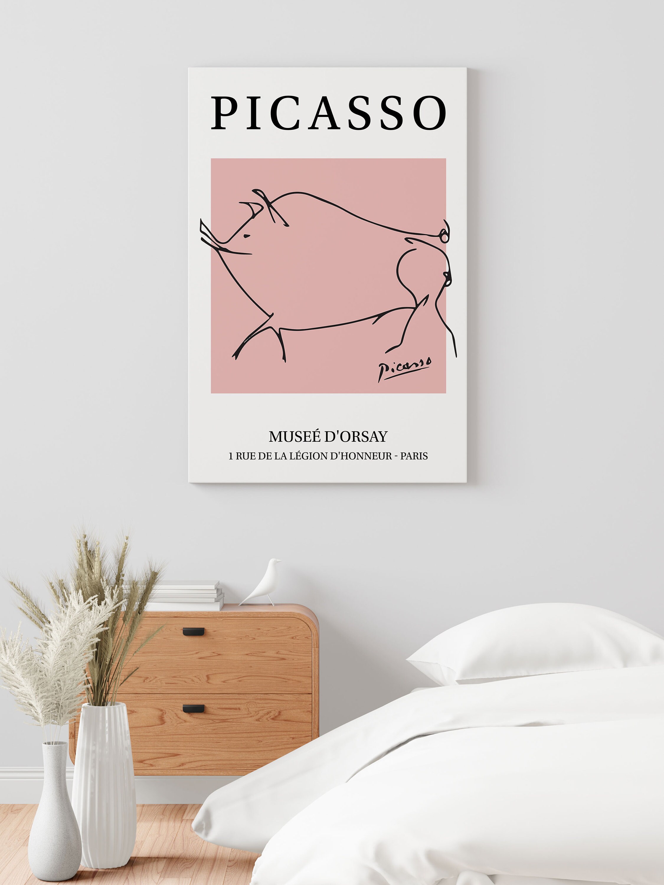 Picasso Line Art Posters, the Pig, Museum Print, Line Drawing ...