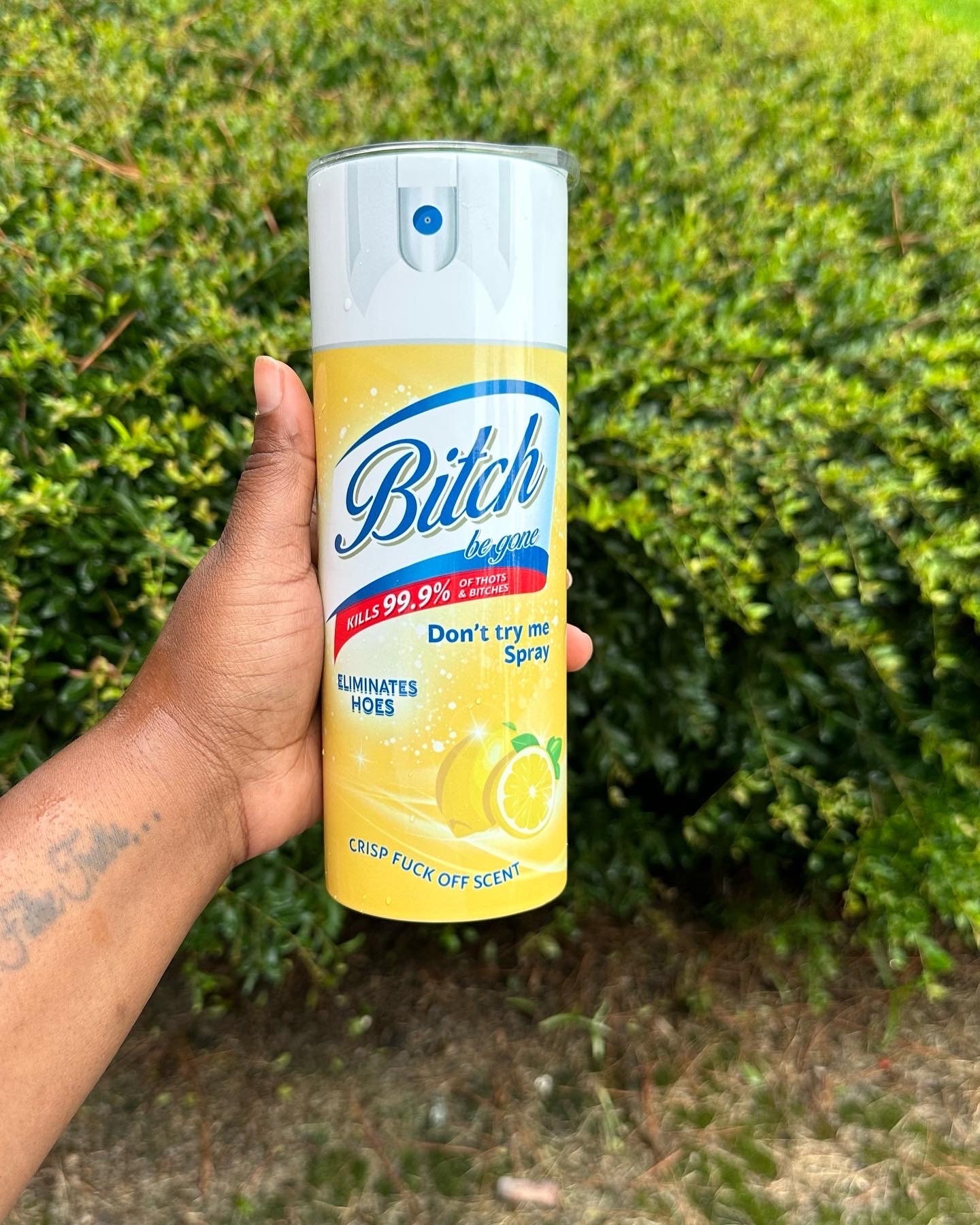 B.tch Be Gone Spray 20oz Tumbler Sarcastic Funny Gift - Etsy